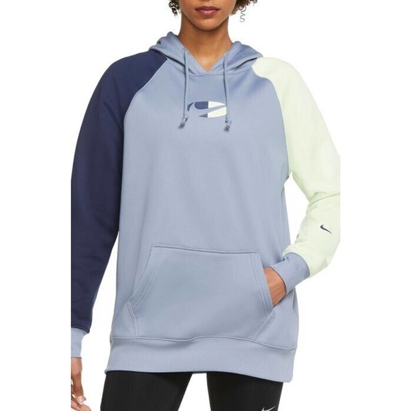 Nike | Tops | Nike Womens Cotton Thermafit Colo Ashen Slate Blue M ...